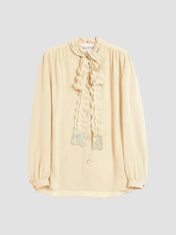 Valentino Garavani Crepe De Chine Shirt - Ivory