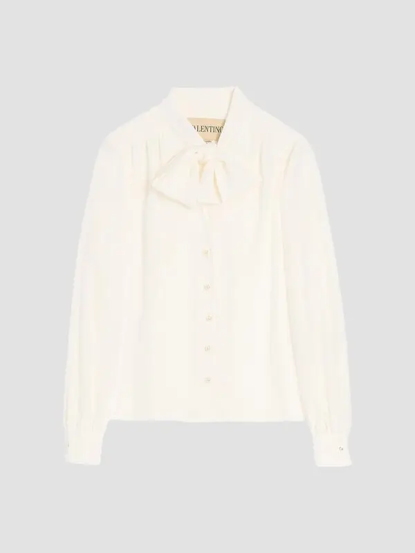 Valentino Garavani Crepe De Chine Shirt - Ivory