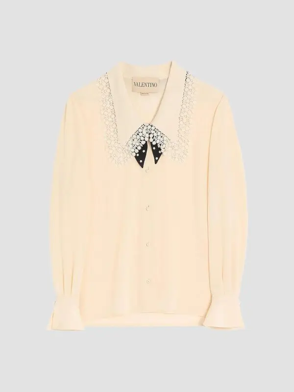 Valentino Garavani Crepe De Chine Shirt - Ivory
