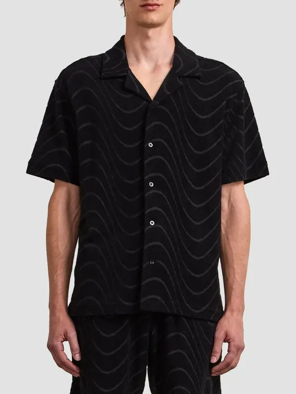Frescobol Carioca Roberto Fibra Terry-cotton-blend Camp Shirt