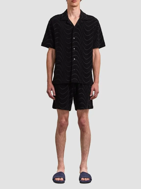 Frescobol Carioca Roberto Fibra Terry-cotton-blend Camp Shirt