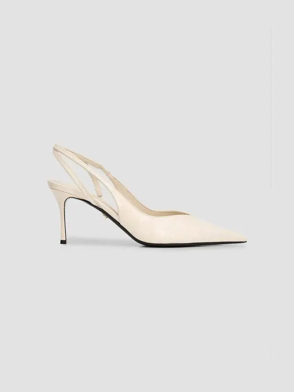 FERRAGAMO Dafne 70mm Croc-embossed Slingback Pumps