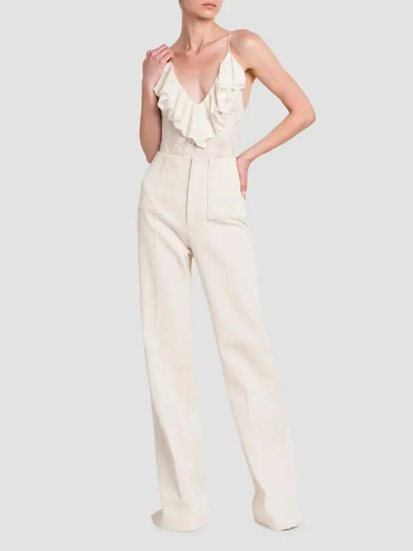Philosophy Di Lorenzo Serafini Diagonal Canvas Trousers