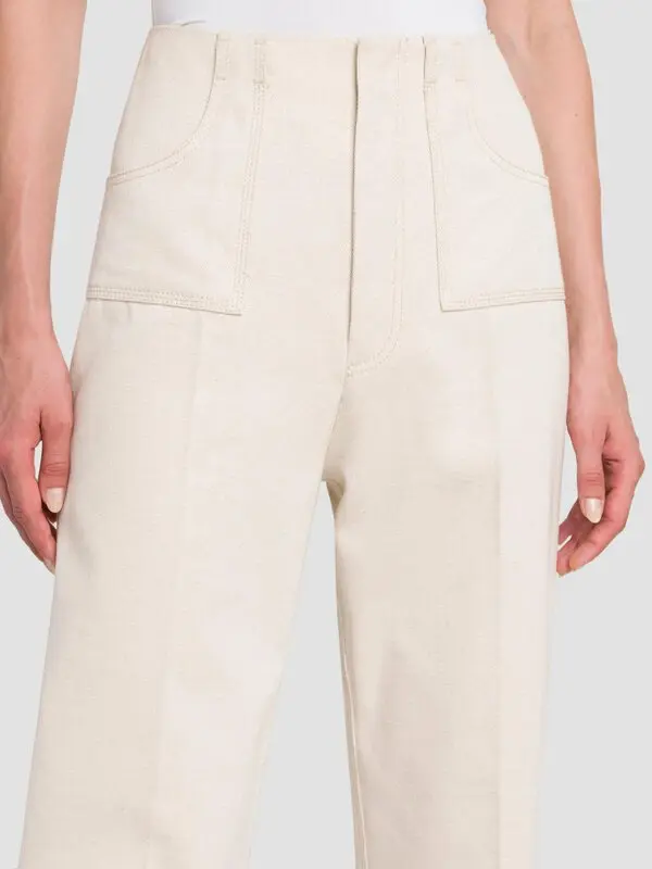 Philosophy Di Lorenzo Serafini Diagonal Canvas Trousers