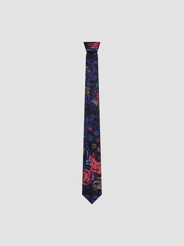 Givenchy Tie In Silk With Floral Print