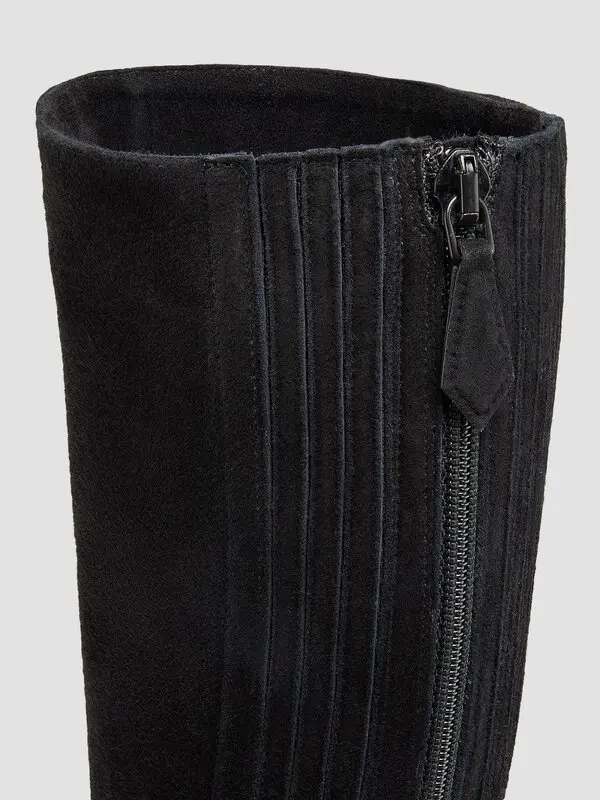 AQUAZZURA Saint Honoré 35mm Suede Knee-high Boots