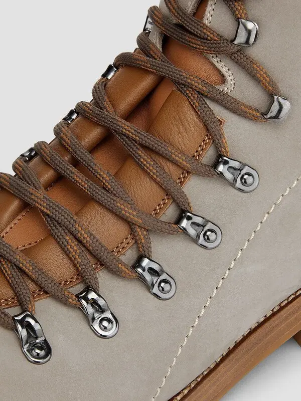 Manolo Blahnik Janka Leather Hiking Boots