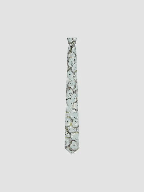 Givenchy Tie In Silk With Oysters Print