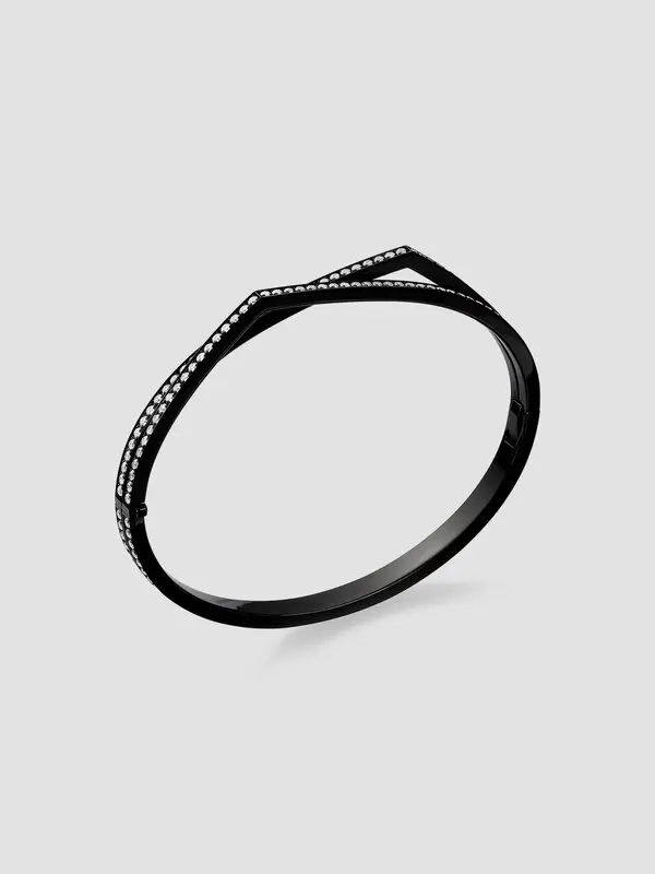 REPOSSI Antifer 18k Gold & 2.15 Tcw Diamond Double-row Bangle - Black