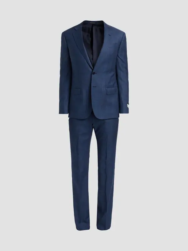 Emporio Armani Glen Check Virgin Wool Single-breasted Suit