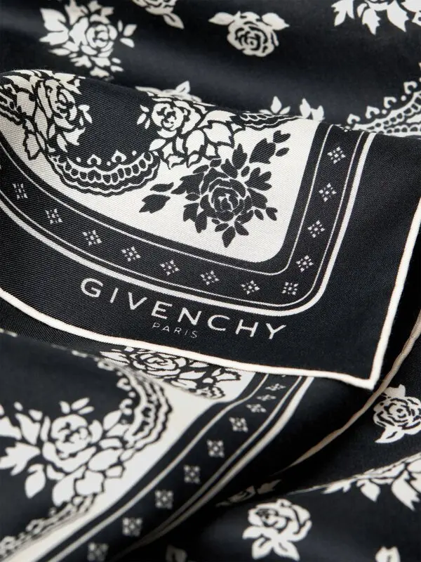 Givenchy Bandana In Cotton And Silk - Black