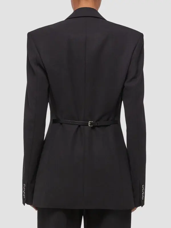 Helmut Lang Wool Gabardine Relaxed-fit Blazer
