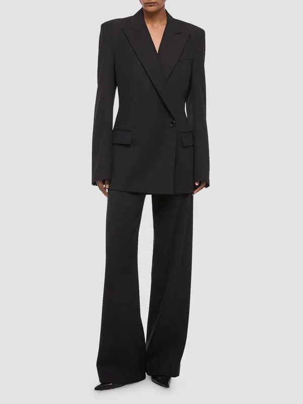 Helmut Lang Wool Gabardine Relaxed-fit Blazer
