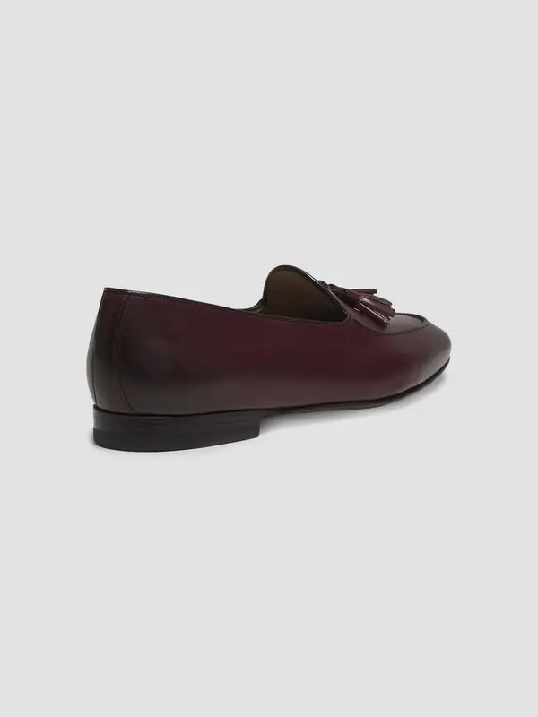 Manolo Blahnik Lennox Leather Loafers