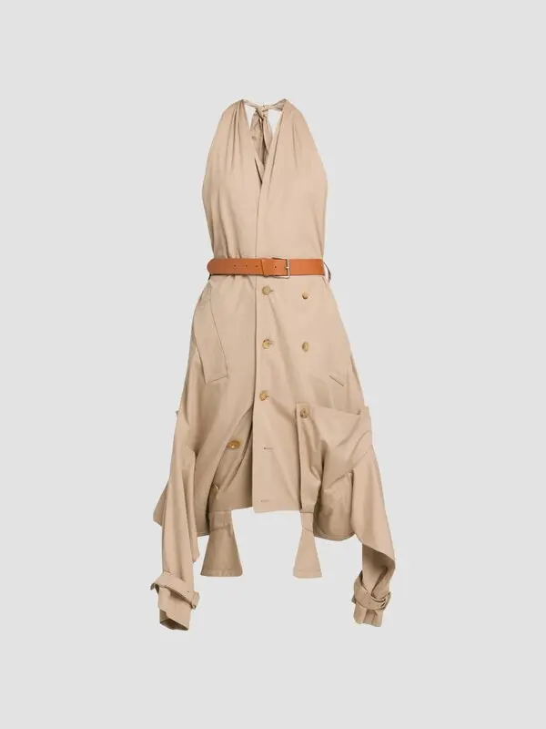 Moschino Reconstructed Halter Trench Dress