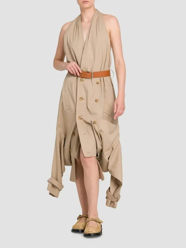 Moschino Reconstructed Halter Trench Dress