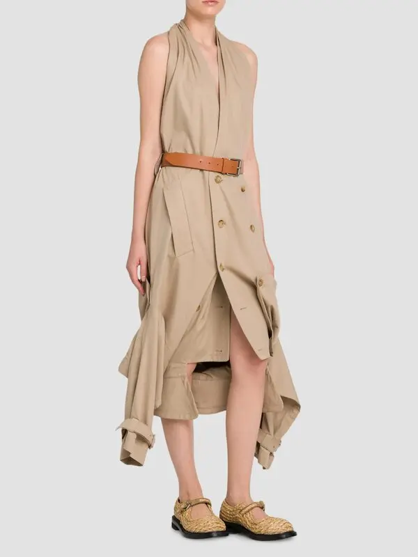 Moschino Reconstructed Halter Trench Dress