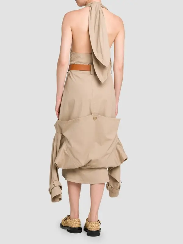 Moschino Reconstructed Halter Trench Dress