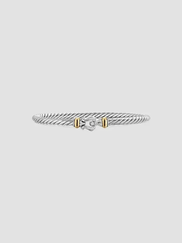 David Yurman Cable Flex Buckle Bracelet In Sterling - Silver