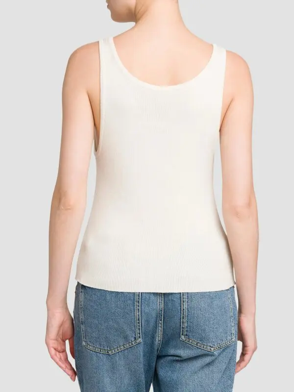 Moschino Ultrafine Wool-silk Tank