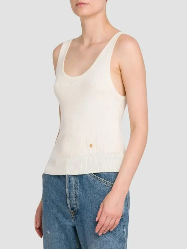 Moschino Ultrafine Wool-silk Tank