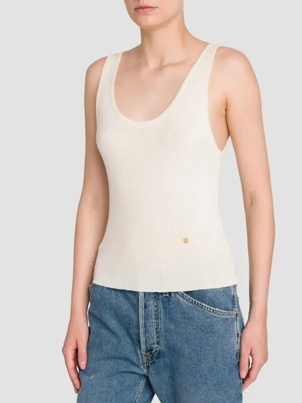Moschino Ultrafine Wool-silk Tank