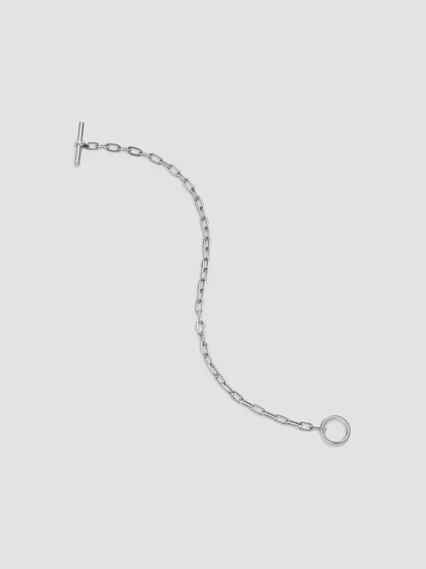 David Yurman Dy Madison Toggle Chain Bracelet In Sterling 3mm