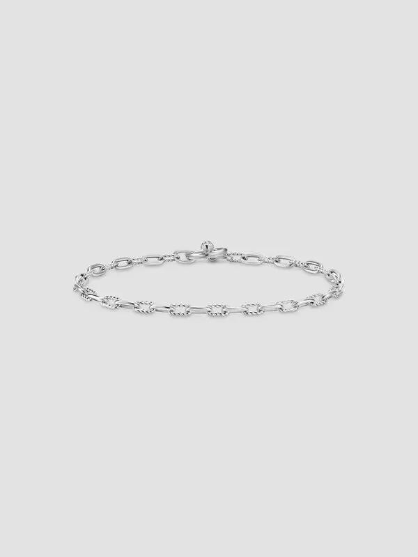 David Yurman Dy Madison Toggle Chain Bracelet In Sterling 3mm