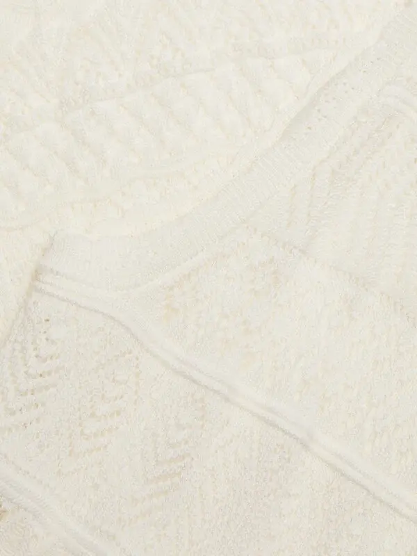 LoveShackFancy Darlena Pointelle Knit Minidress