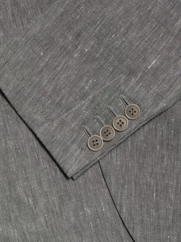 Giorgio Armani Notch Lapel Linen-wool Blazer