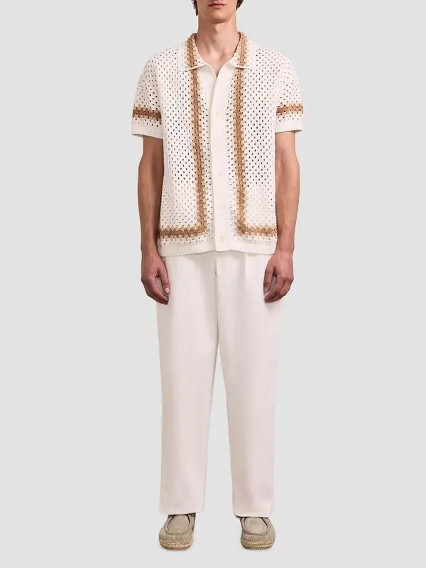 Frescobol Carioca Marques Eyelet Cotton Cardigan - Ivory