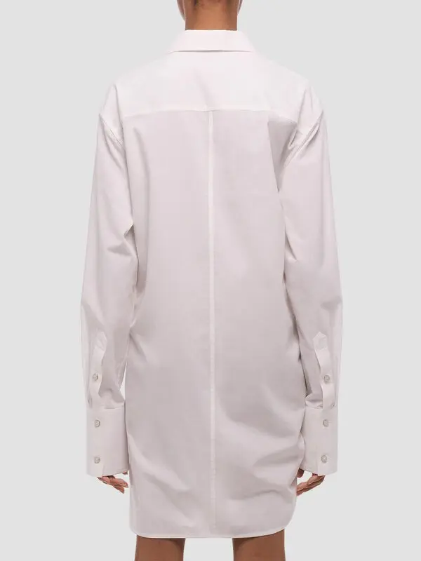 Helmut Lang Knotted Cotton Shirtdress