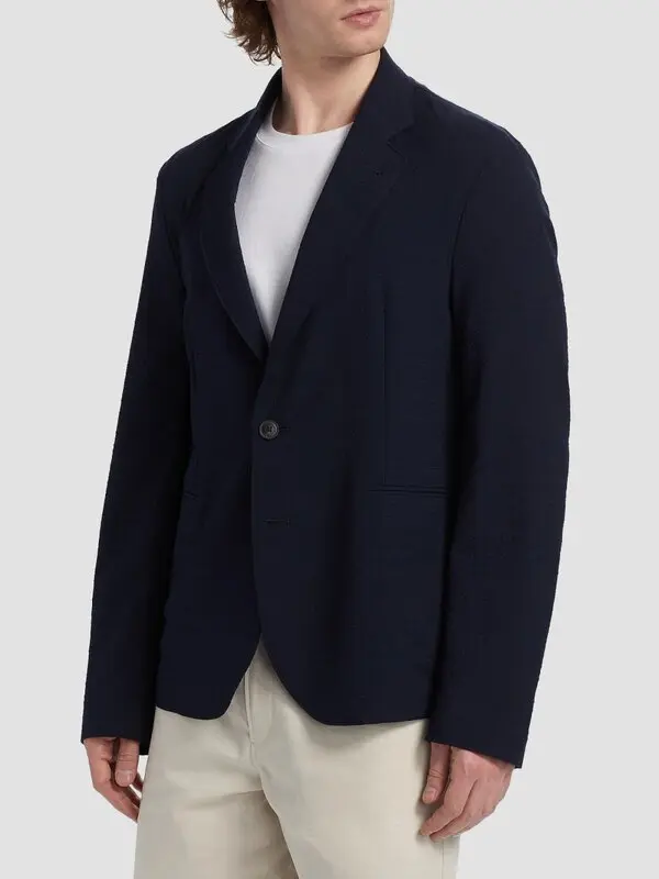 Emporio Armani Soft Seersucker Blazer