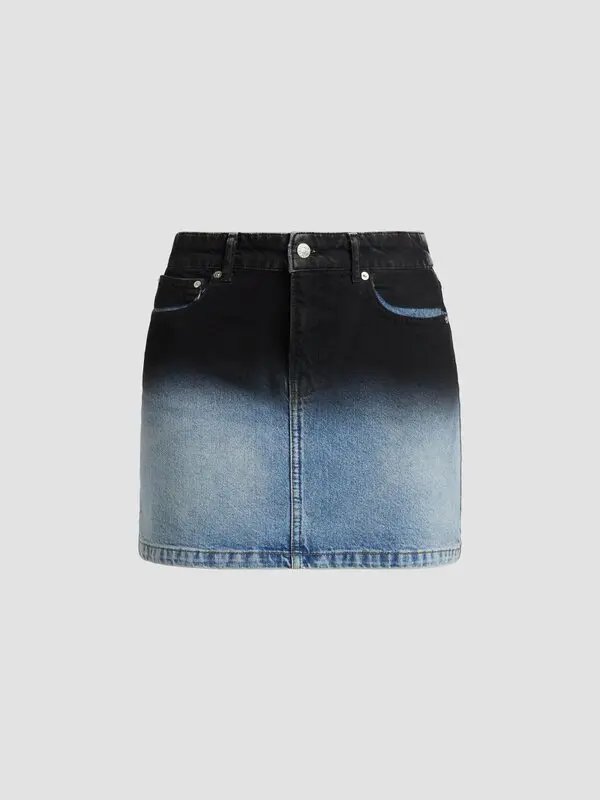 Moschino Ombré Denim Miniskirt