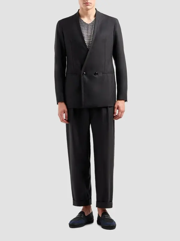 Giorgio Armani Fashion Tonal Stripe Suit
