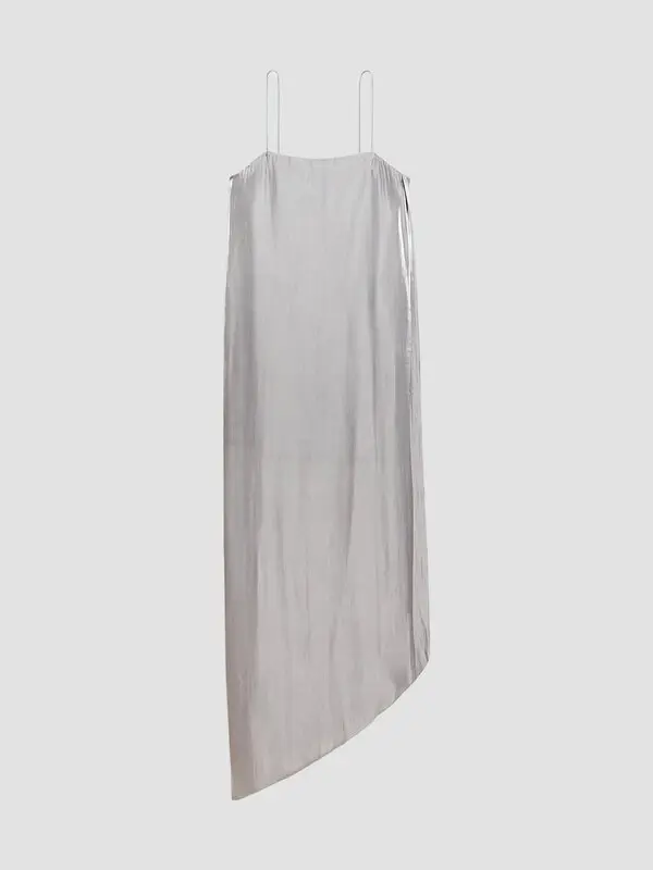 Helmut Lang Fluid Asymmetric Maxi Slipdress - Cloud