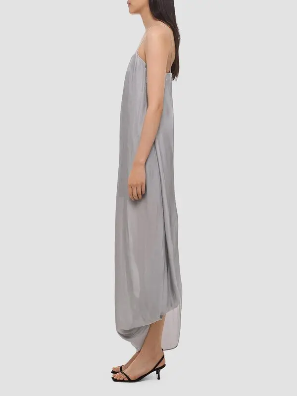 Helmut Lang Fluid Asymmetric Maxi Slipdress