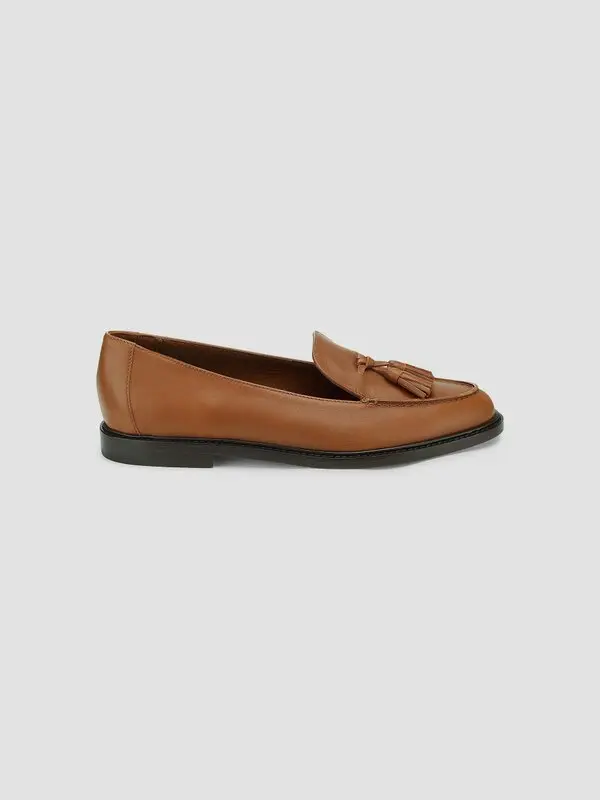 Manolo Blahnik Bucky Tassel Leather Loafers