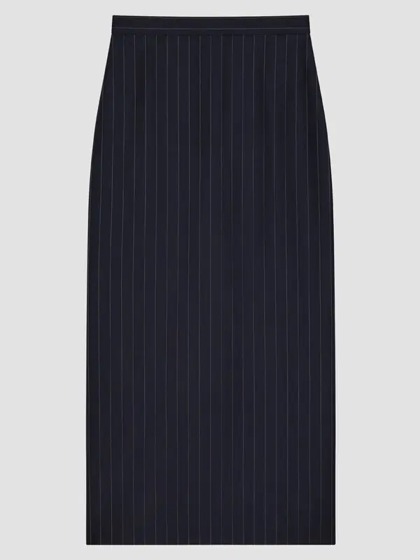 Givenchy Midi Striped Skirt In Wool
