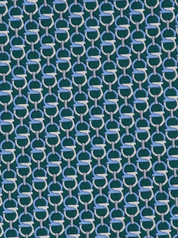 FERRAGAMO Gancini Silk Tie - Verde
