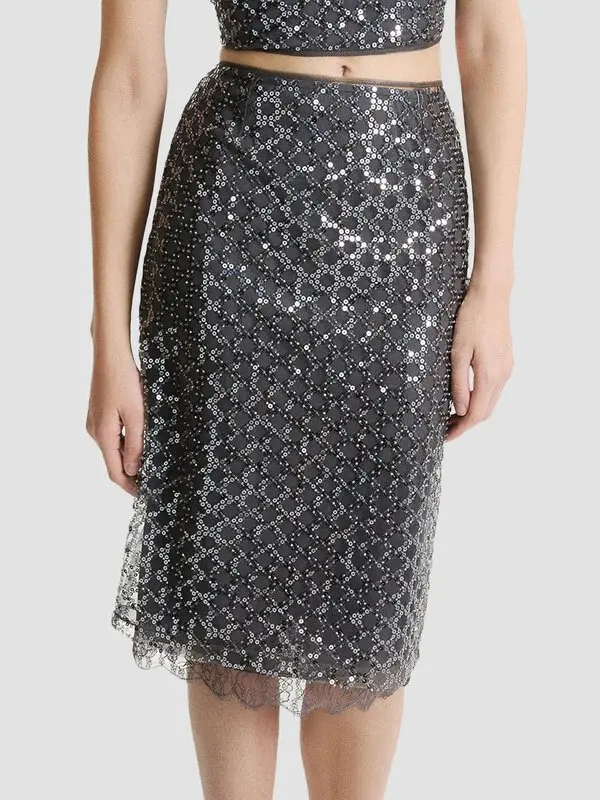 Marella Sequinned And Beaded Skirt