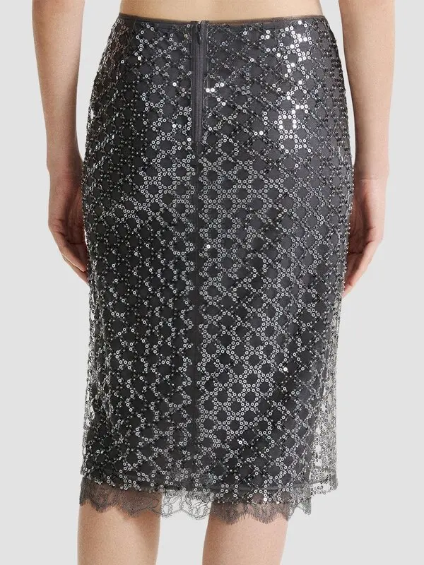 Marella Sequinned And Beaded Skirt