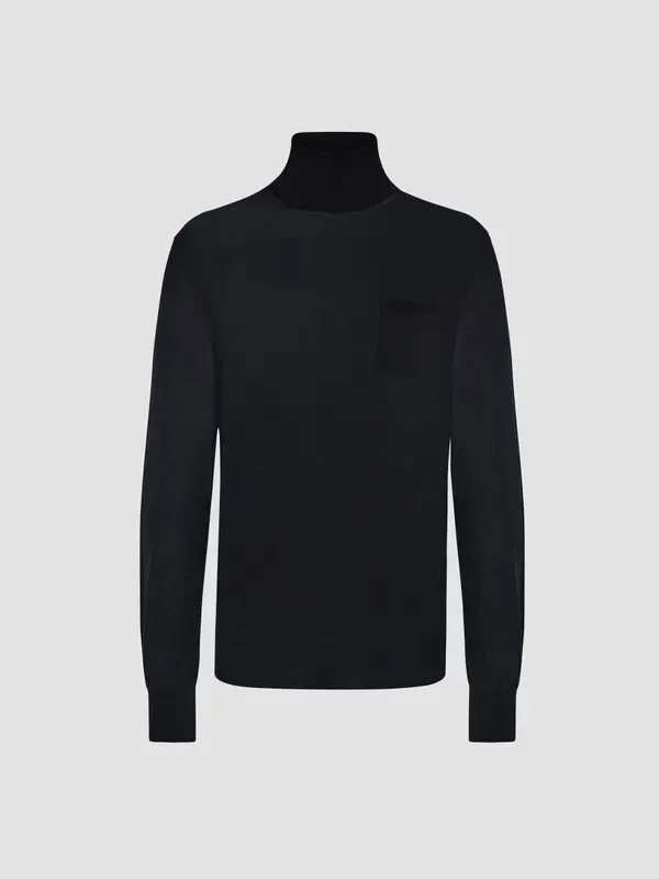 FERRAGAMO Mock Turtleneck Wool Sweater
