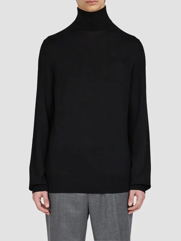 FERRAGAMO Mock Turtleneck Wool Sweater