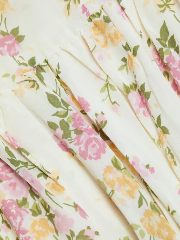 REFORMATION Irisa Floral Flounce Maxi Dress