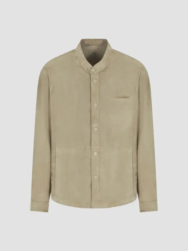 Giorgio Armani Suede Snap-front Jacket