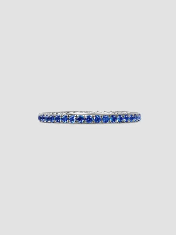 David Yurman Dy Eden Band Ring In Platinum - Silver