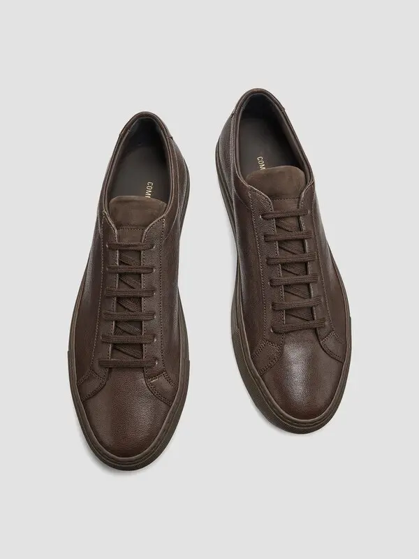 COMMON PROJECTS Achilles Premium Leather Low-top Sneakers - Brown