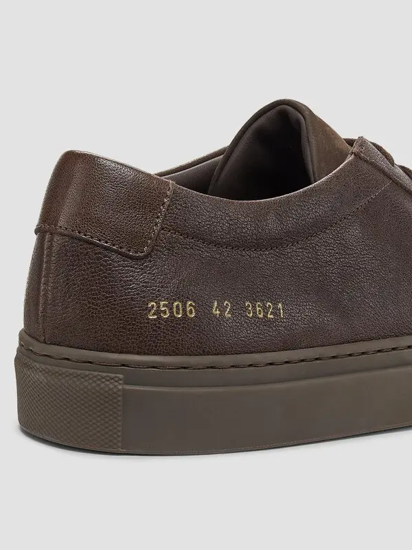 COMMON PROJECTS Achilles Premium Leather Low-top Sneakers - Brown