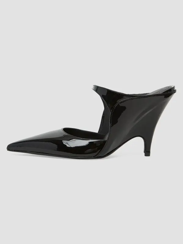 FERRAGAMO Jasir 95mm Patent Leather Stiletto Mules